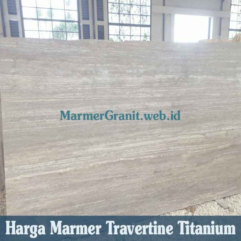 Harga Marmer Travertine silver filled Murah - Marmer Granit